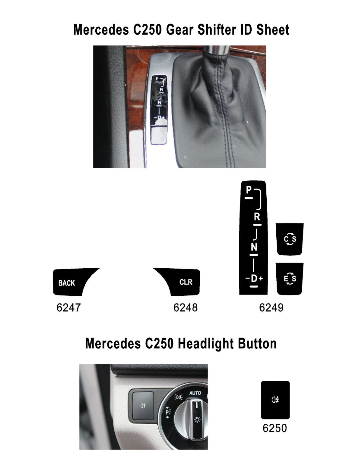 Mercedes Benz Overhead Console | Auto Button Repair
