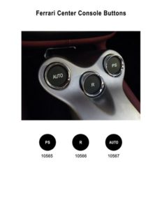Ferrari Center Console Buttons | Auto Button Repair