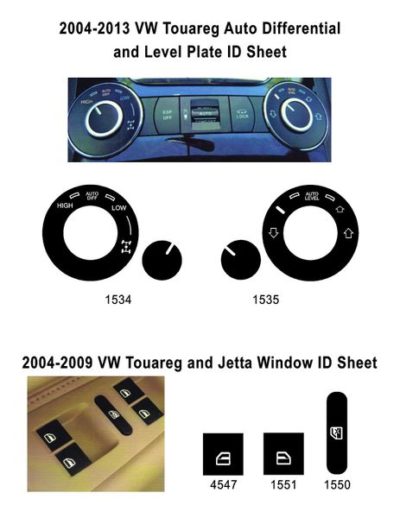 Volkswagen Touareg Differential, Level Plate, Window Switches | Auto ...