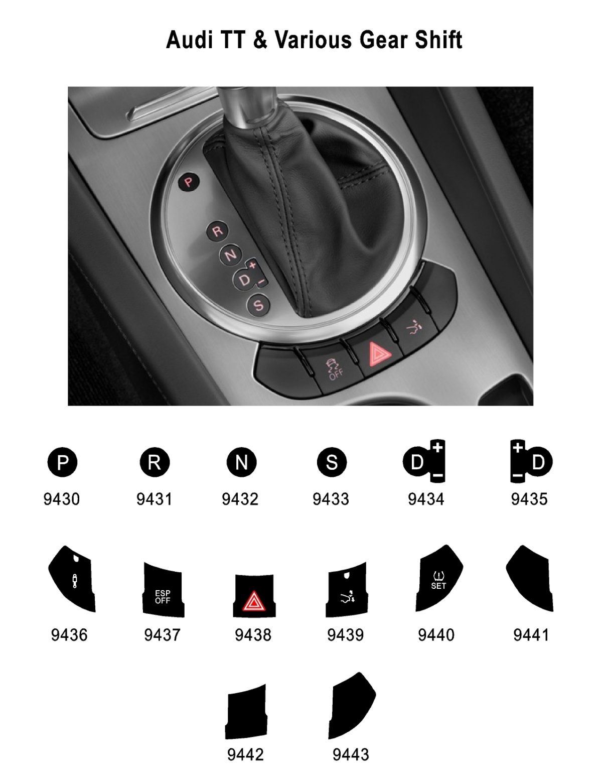 Audi TT & Various Gear Shift | Auto Button Repair