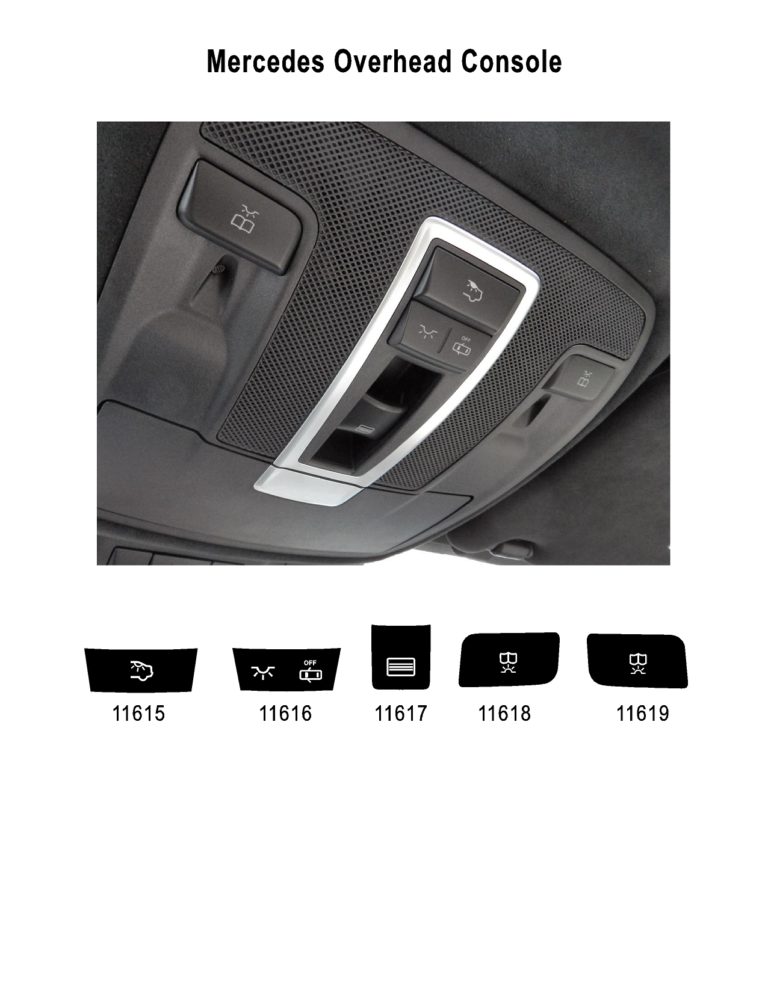 Mercedes Benz Overhead Console | Auto Button Repair