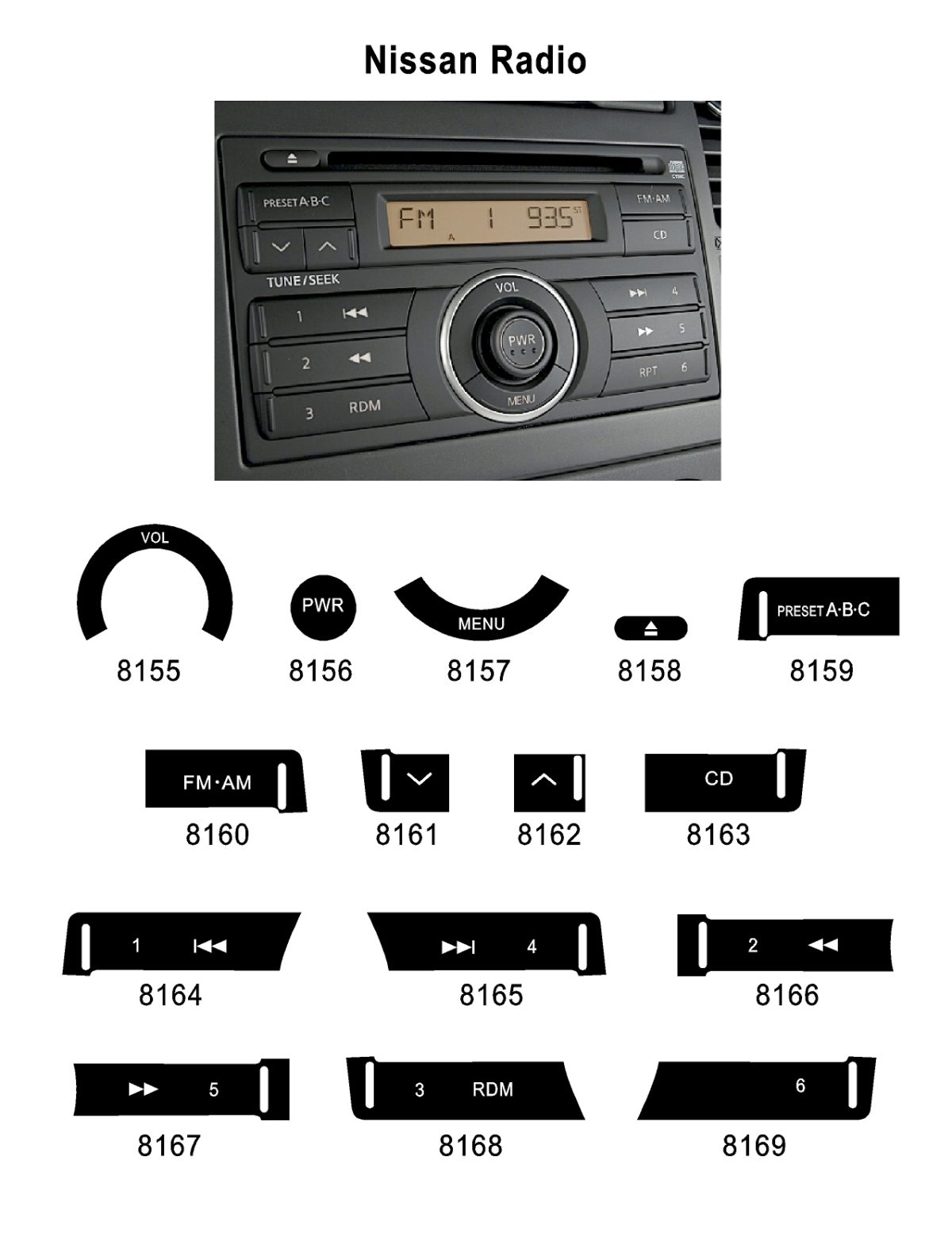 Nissan Radio | Auto Button Repair