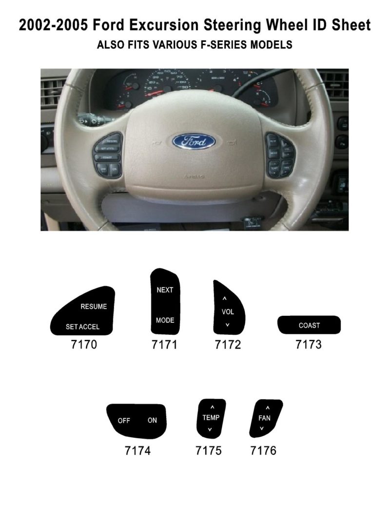 Ford Excursion Steering Wheel 2002-2005 | Auto Button Repair
