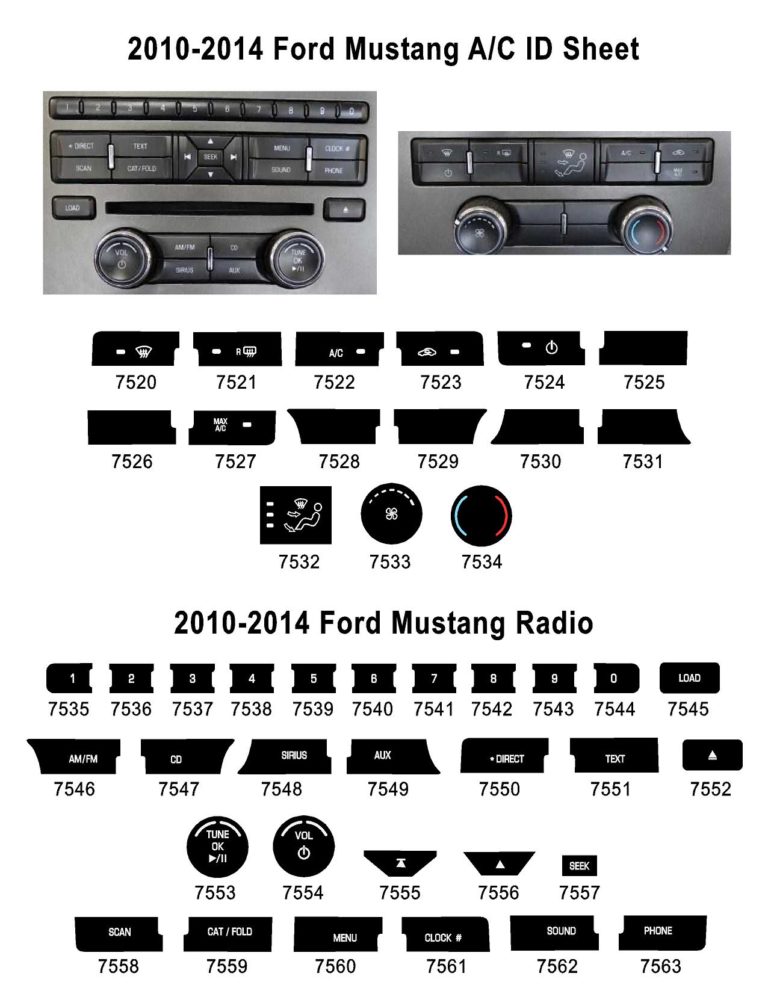 Ford Mustang A/C & Radio 2010-2014 | Auto Button Repair